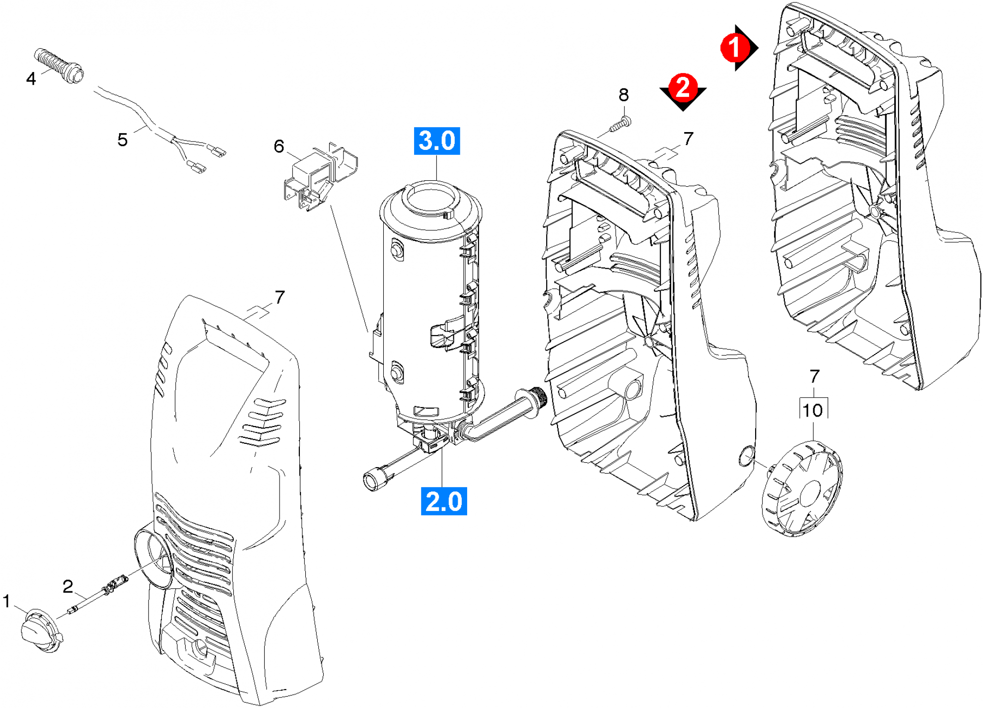 Pièces détachées Nettoyeur haute-pression KARCHER K 2.21 PLUS *EU 1.671 ... Pièces détachées Nettoyeur haute-pression KARCHER K 2.21 PLUS *EU 1.671 ...
